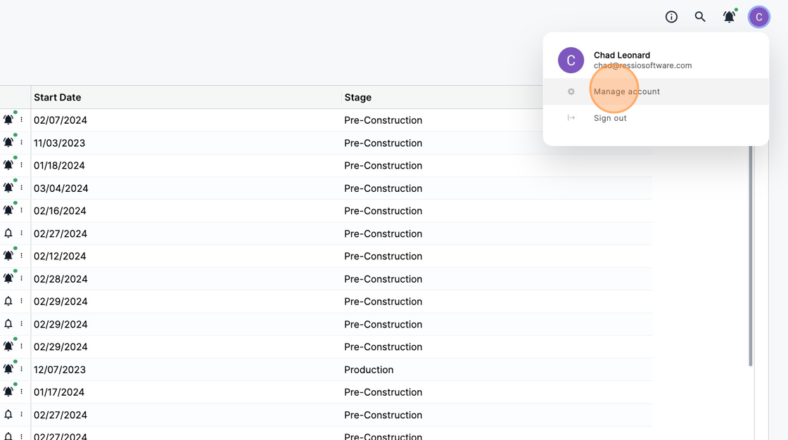 Ressio login options