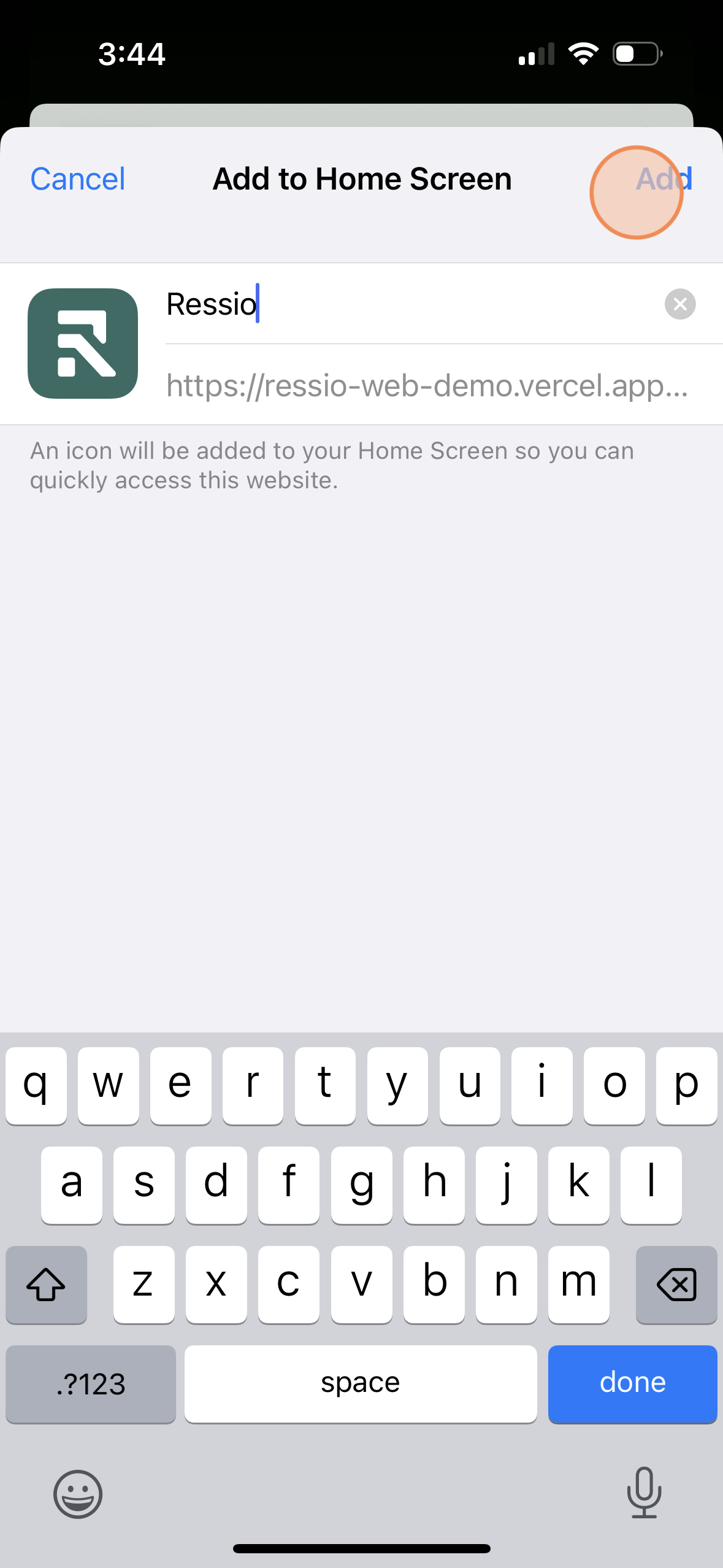 Can I save Ressio as an App?