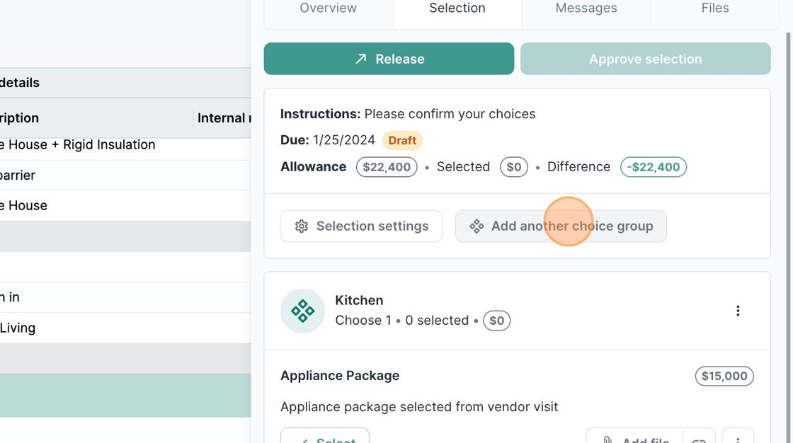 Creating & Releasing Selections
