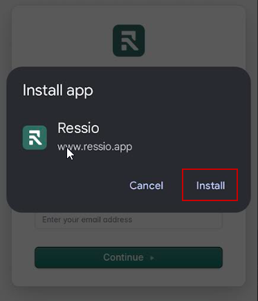 Can I save Ressio as an App?